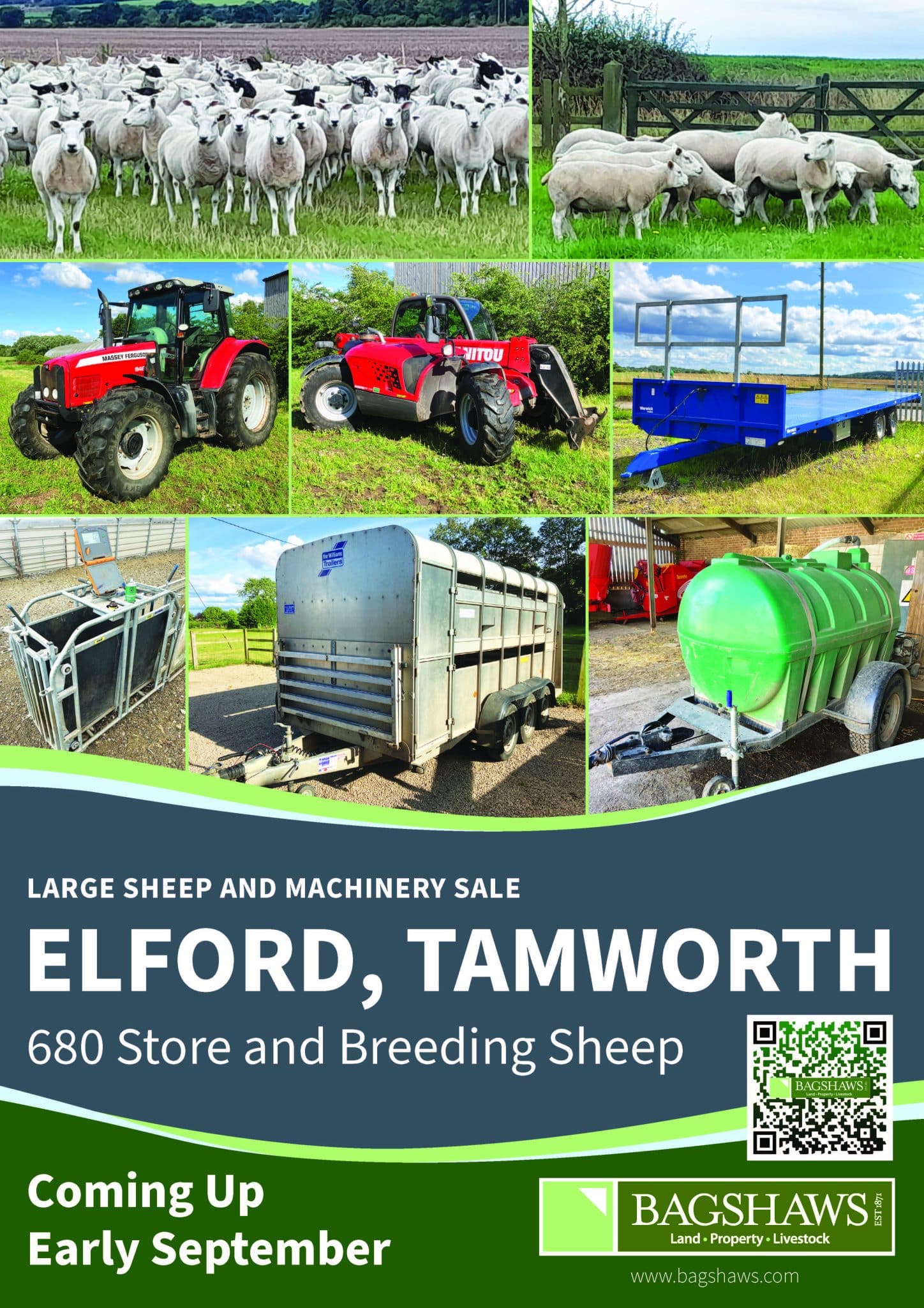 Machinery & Flock Dispersal - Elford, Tamworth - Bagshaws