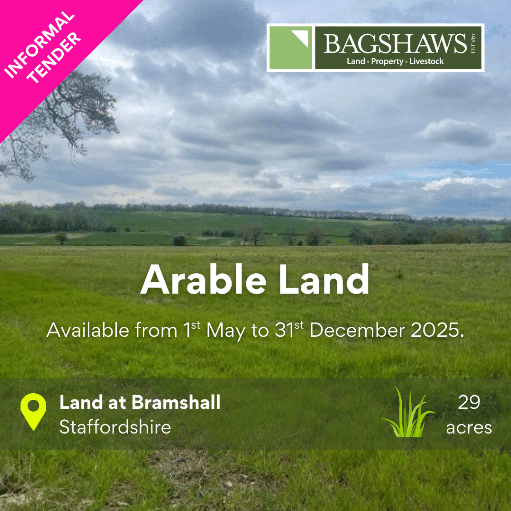 29 Acres of Arable Land, Bramshall, Staffordshire - Bagshaws