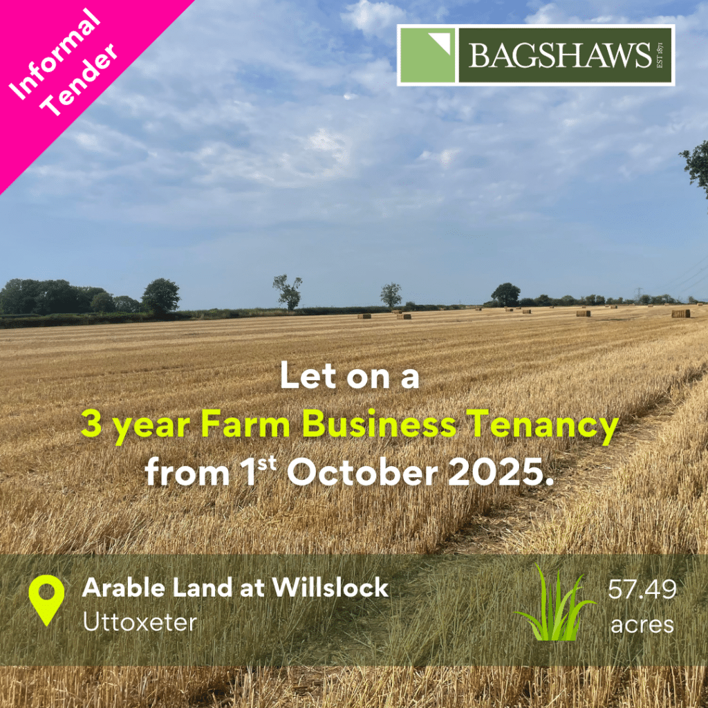 Arable Land to let on a 3 year FBT - Bagshaws